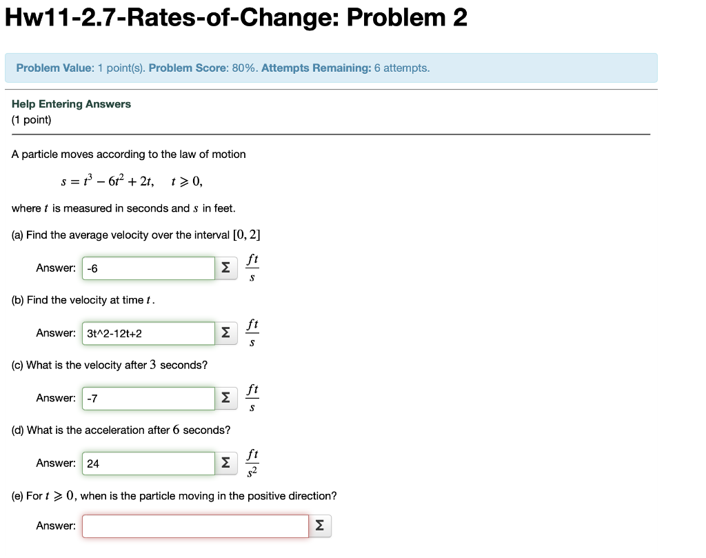 Solved Hw11-2.7-Rates-of-Change: Problem 2 Problem Value: 1 | Chegg.com