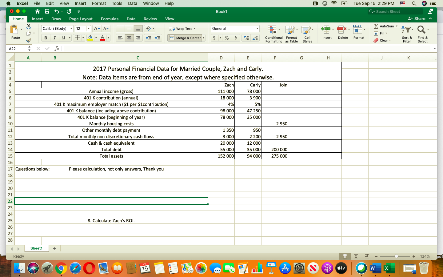 Solved Excel File Edit View Insert Format Tools Data Window | Chegg.com