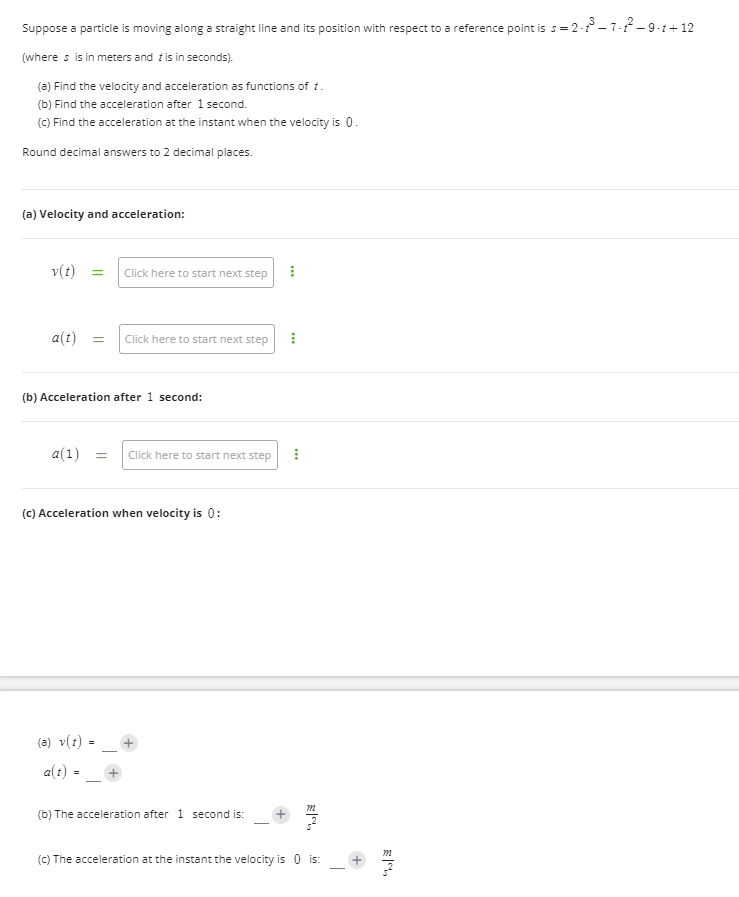 Solved Suppose a particle is moving along a straight line | Chegg.com