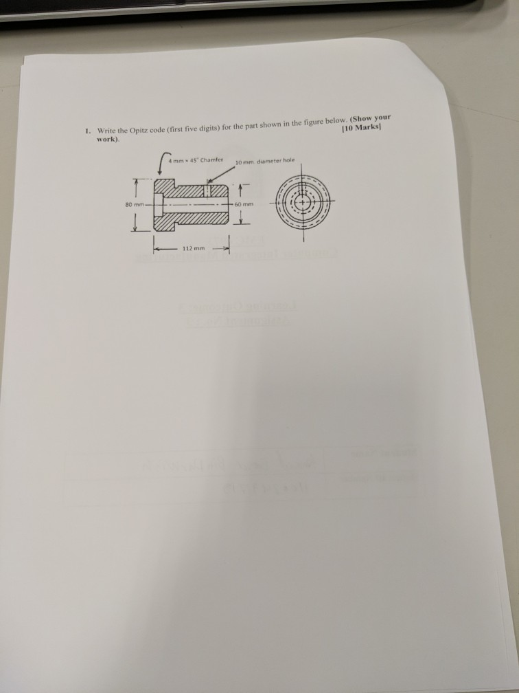 Solved 1. Write the Opitz code (first five digits) for the | Chegg.com