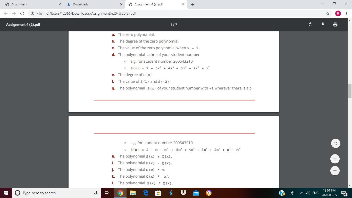 Solved I need help with test_polynomials.cpp file. All the | Chegg.com