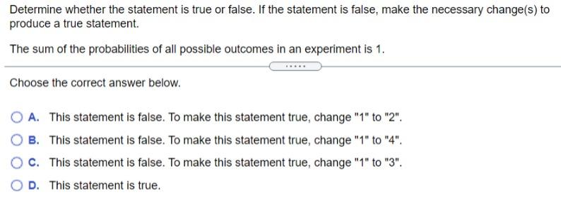 Solved Determine whether the statement is true or false. If | Chegg.com