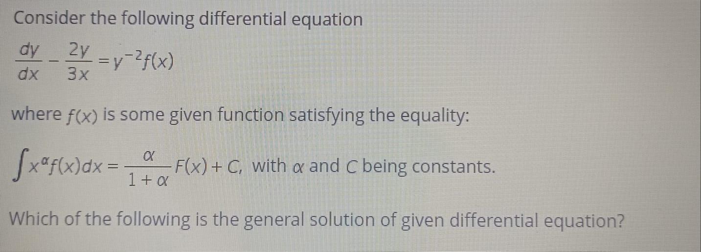 Solved Consider the following differential equation dy 2y | Chegg.com