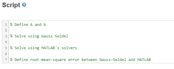 Solved Use The Gaussseidel Function Defined In Problem 1