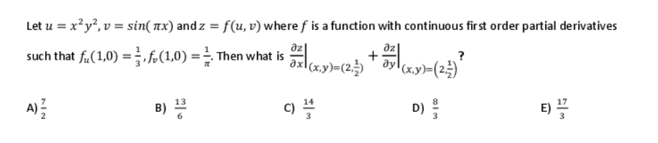 Solved Let u=x2y2,v=sin(πx) and z=f(u,v) where f is a | Chegg.com