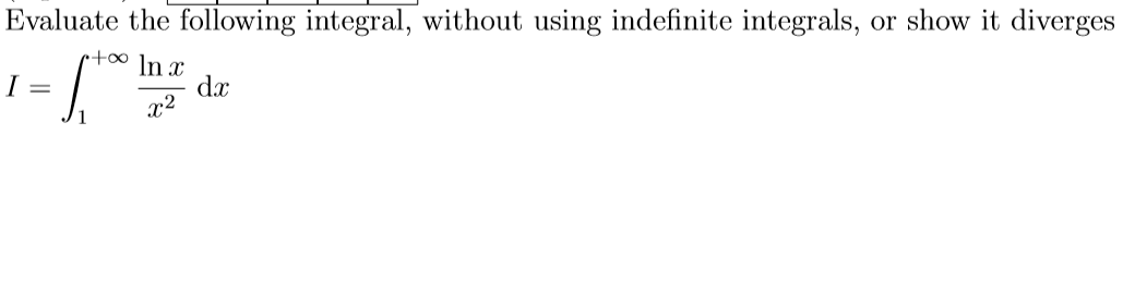 Solved Evaluate the following integral, without using | Chegg.com
