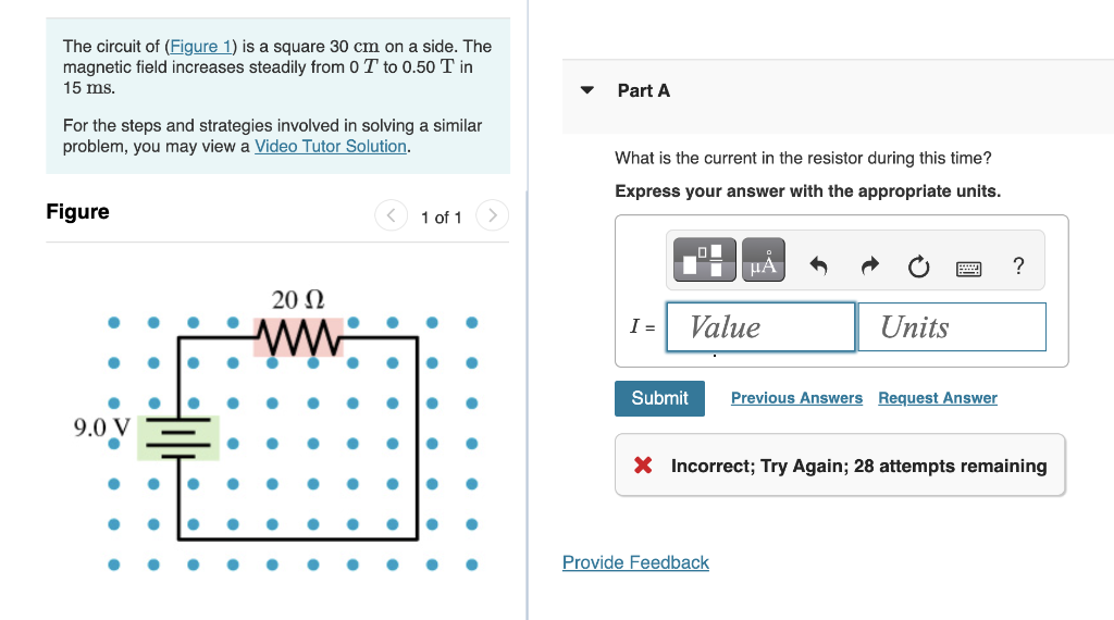 Solved The circuit of (Figure 1) is a square 30 cm on a | Chegg.com