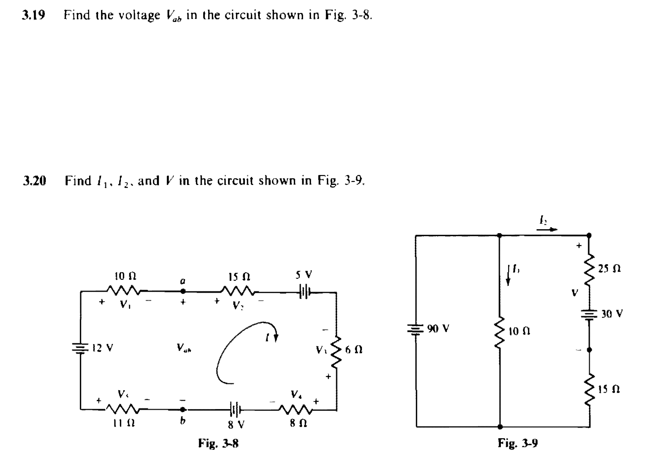 Solved 3.19 ﻿Find the voltage Vab ﻿in the circuit shown in | Chegg.com