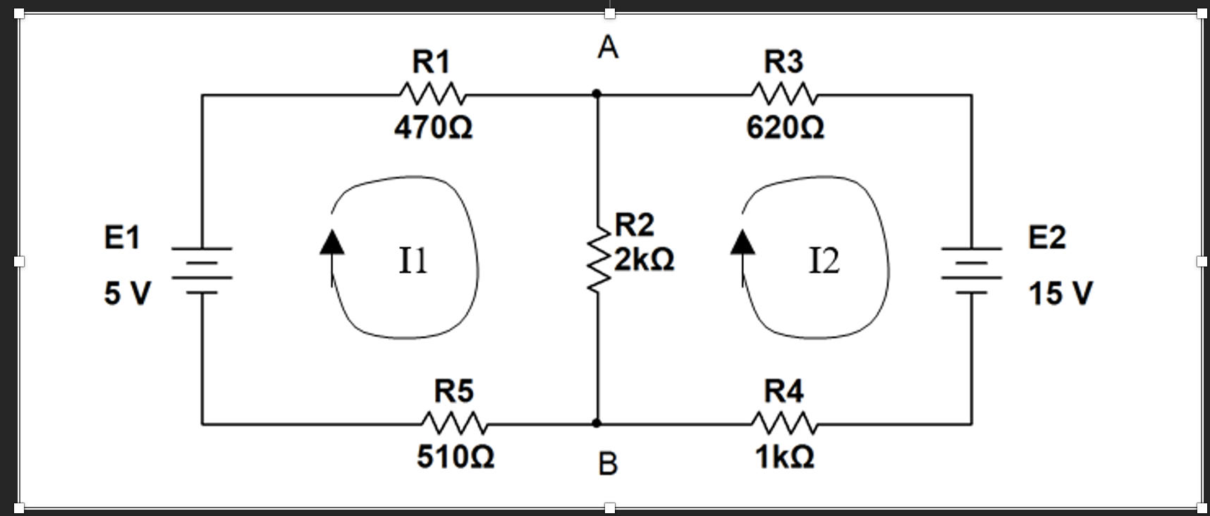 Solved Figure 1. ﻿Mesh Analysis Resistor circuitUse Loop | Chegg.com