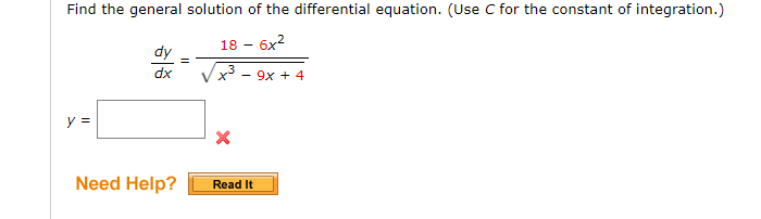 Solved Find the general solution of the differential | Chegg.com