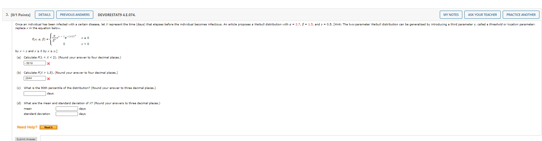 Solved 3. [0/1 Points) DETAILS PREVIOUS ANSWERS DEVORESTAT9 | Chegg.com