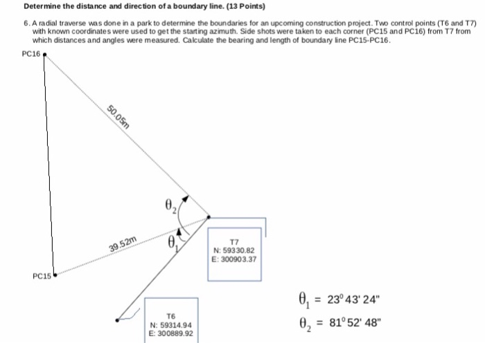 Solved Determine the distance and direction of a boundary | Chegg.com