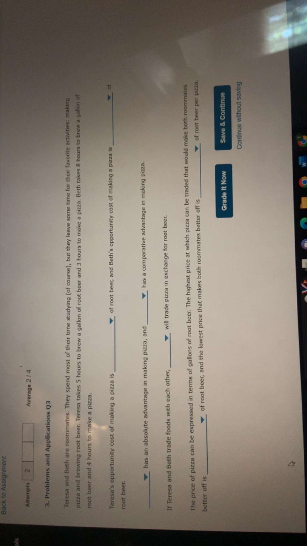 Solved Attempts Average 2/4 3. Problems and Applications Q3 | Chegg.com