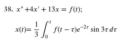 Solved In Problems 36 through 38, apply the convolution | Chegg.com