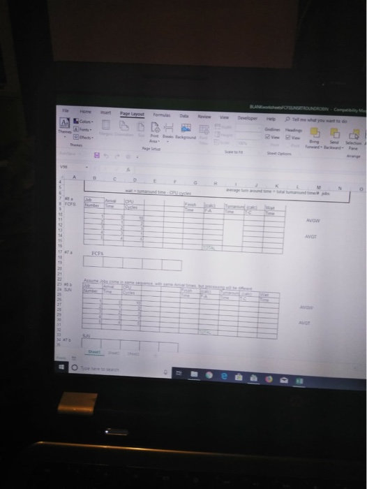 Solved FCFS, SJN, Round Robin Time Quantum = 2 | Chegg.com