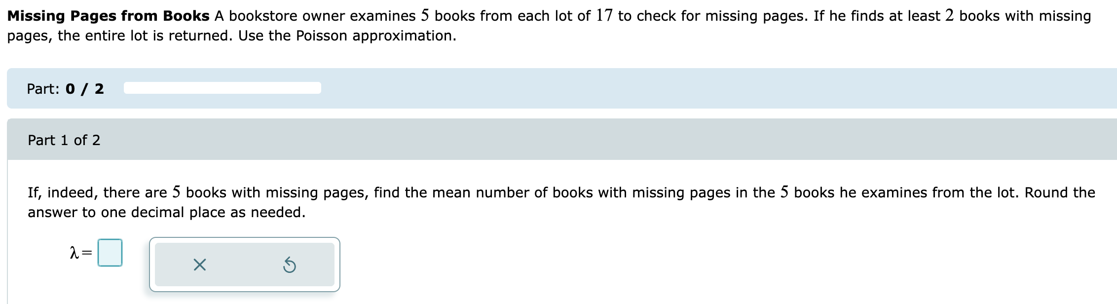 Solved Missing Pages from Books A bookstore owner examines 5 | Chegg.com