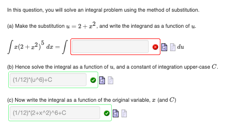 Solved In this question, you will solve an integral problem | Chegg.com