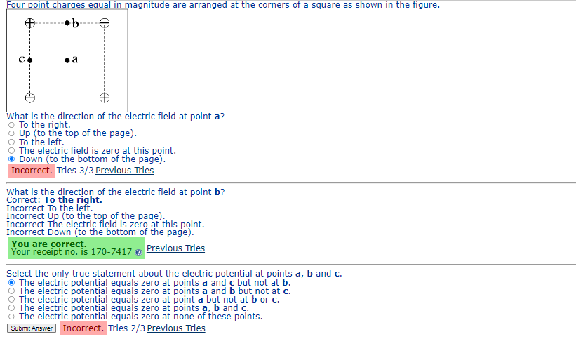 Solved Four doint charaes eaual in magnitude are arranged at | Chegg.com