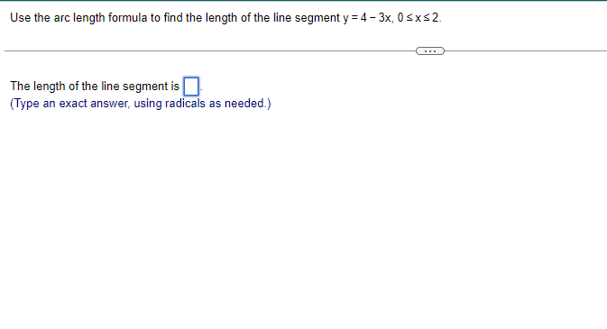 Solved Use the arc length formula to find the length of the | Chegg.com