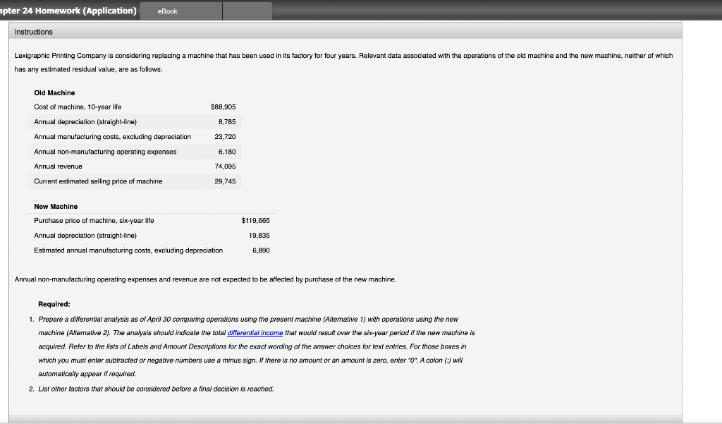 Solved has any estimated residual value, are as follows: | Chegg.com