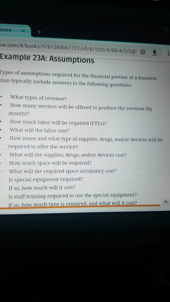 Assignment (B): Assumptions Refer to the proposal to | Chegg.com