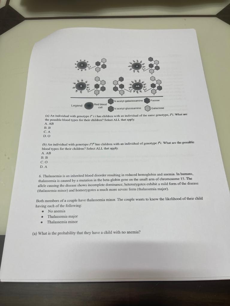Solved AP Biology Non-Mendelian Genetics Problems 1. In | Chegg.com