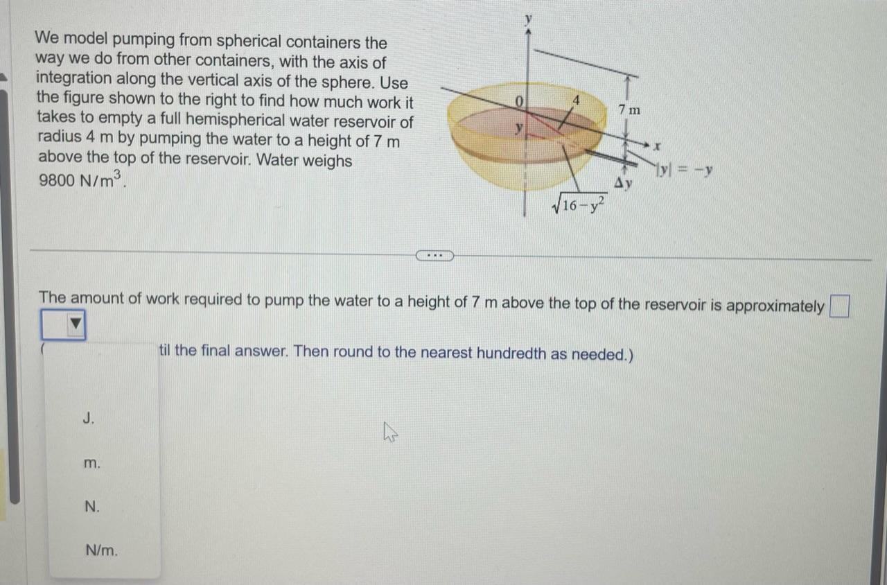 Solved We model pumping from spherical containers the way we | Chegg.com