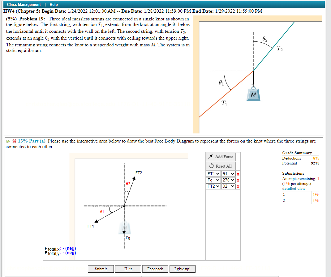 Solved Class Management | Help HW4 (Chapter 5) Begin Date: | Chegg.com