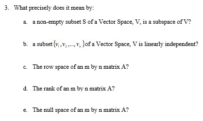 Solved What precisely does it mean by: 3. a non-empty subset | Chegg.com