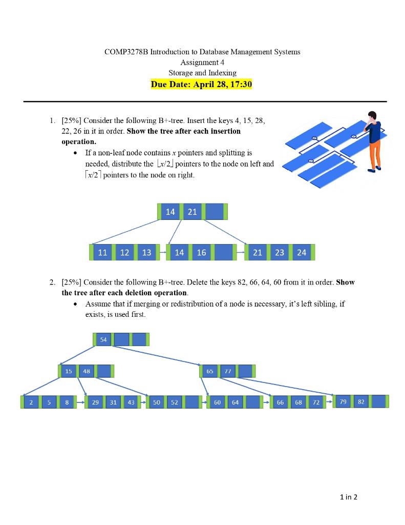 Solved COMP3278B Introduction to Database Management Systems | Chegg.com
