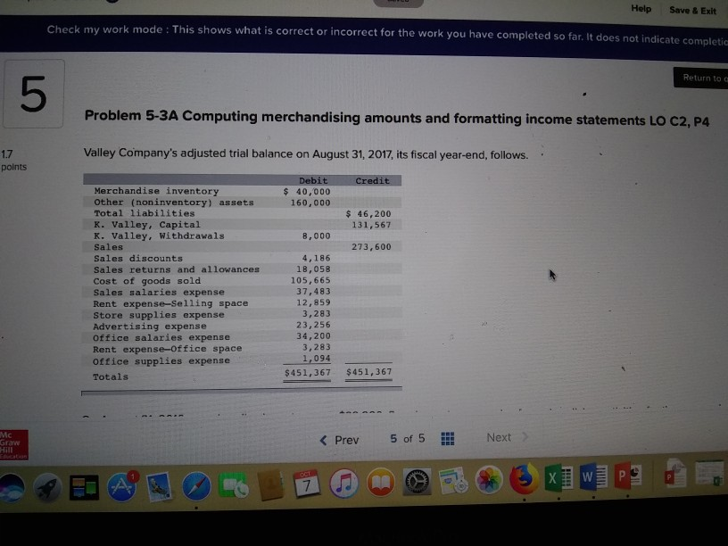 Solved Help Save & Exit Check my work mode: This shows what | Chegg.com