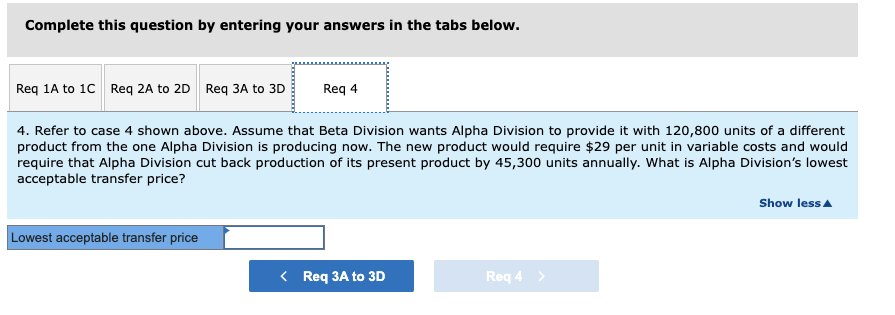 Solved Required: 1. Refer to case 1 shown above. Alpha | Chegg.com