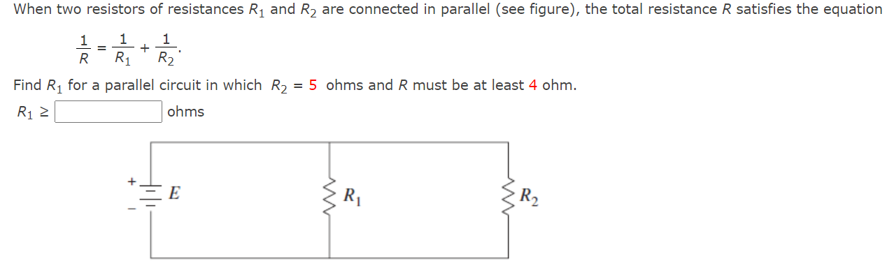 Solved When two resistors of resistances R1 and R2 are | Chegg.com
