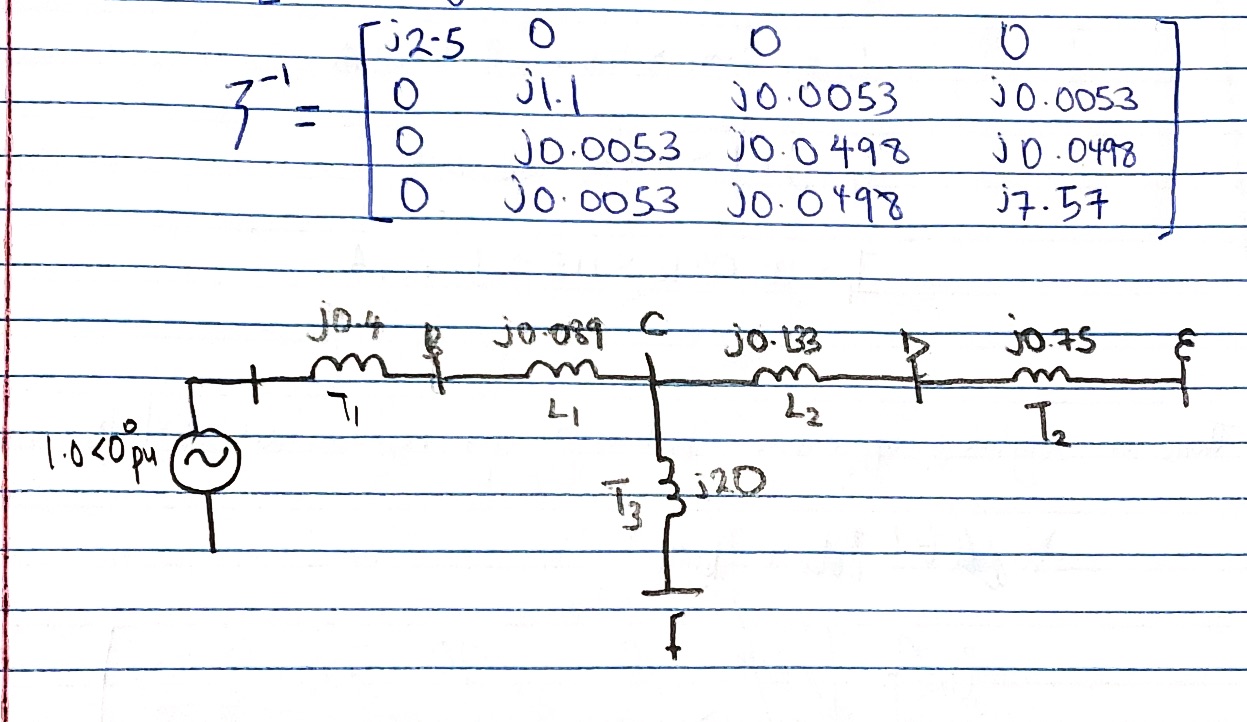 Solved With the given impedance matrix, compute the voltage | Chegg.com