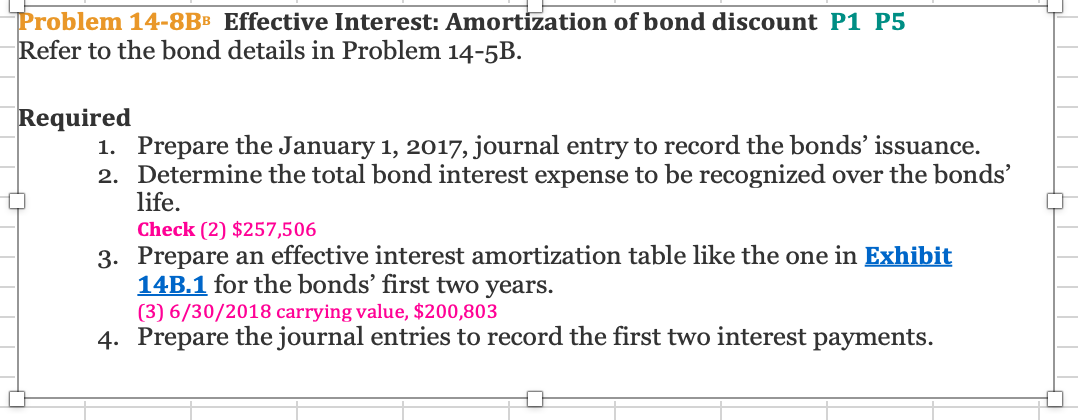 Solved I already solved Problem 14-5B. I need Problem 14-8B | Chegg.com