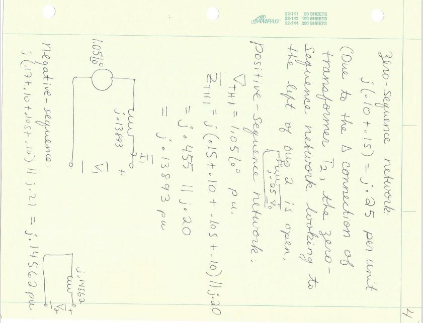 Example: Line-to-Ground Fault For the single-line | Chegg.com