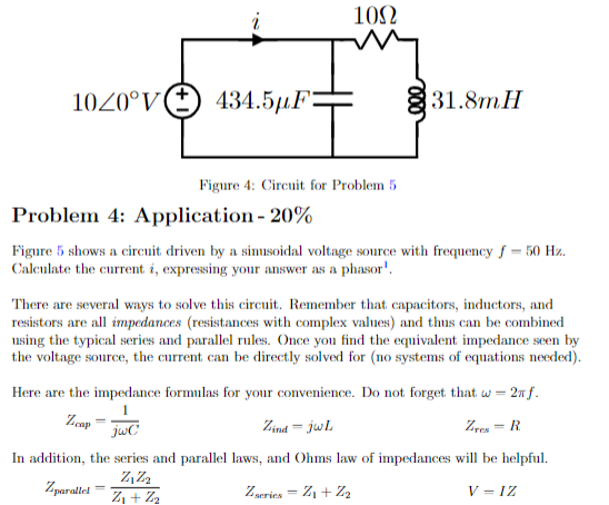 Solved Figure 4 Circuit For Problem 5problem 4