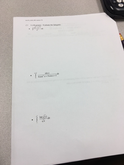 Solved Evaluate the integrals: integral square root 1 - | Chegg.com