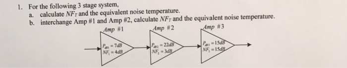 Solved 1. For the following 3 stage system, a. b. calculate | Chegg.com