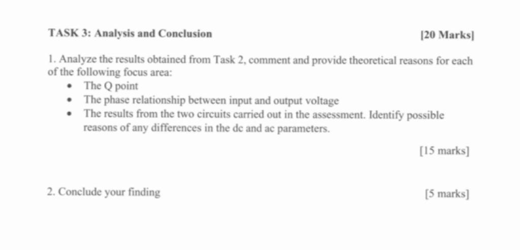 Task 2: Simulation 168 Marks) Using MultiSim or | Chegg.com