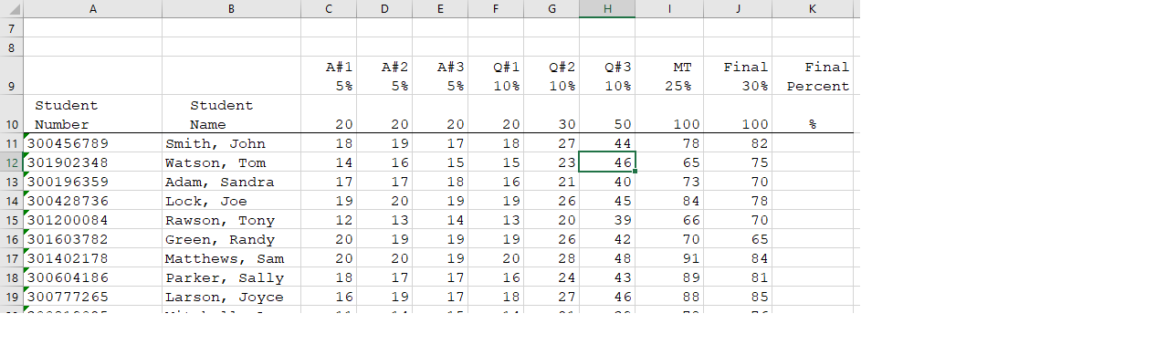 Solved I am doing an Excel Spreadsheet assignment and was | Chegg.com