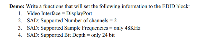 Solved Demo: Write a functions that will set the following | Chegg.com