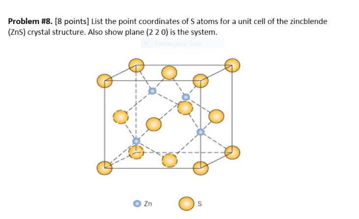Solved Problem #8. [8 points] List the point coordinates of | Chegg.com