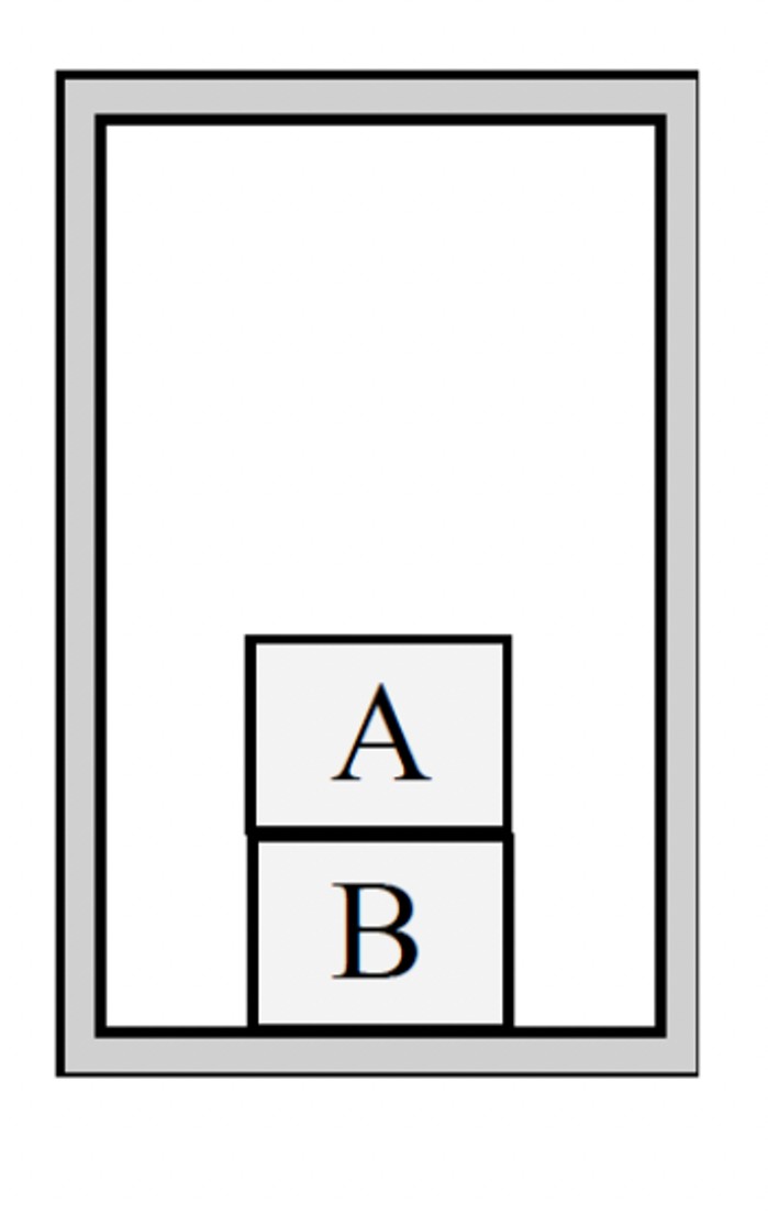 Solved Two Blocks A And B ﻿each With A Mass M ﻿are