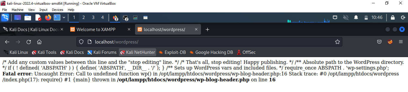 Solved I want to install Wordpress on my Linux virtual | Chegg.com