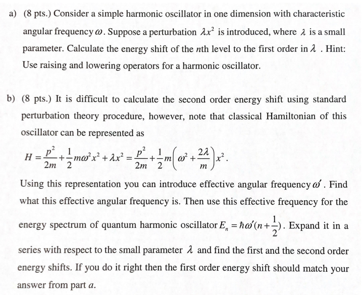 Solved This is for quantum mechanics. Please solve all of | Chegg.com