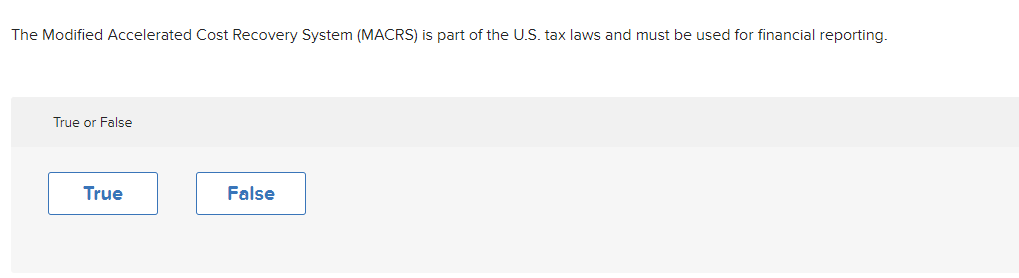 Solved The Modified Accelerated Cost Recovery System (MACRS) | Chegg.com