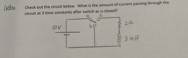 Solved (10)5) Check out the circuit below. What is the | Chegg.com