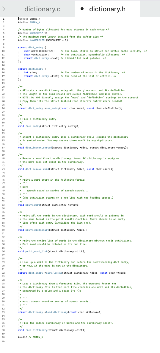 Solved |ifndef ENTRY_H Hdefine ENTRY_H /∗ Nunber of bytes | Chegg.com Solved |ifndef ENTRY_H Hdefine ENTRY_H /∗ Nunber of bytes | Chegg.com