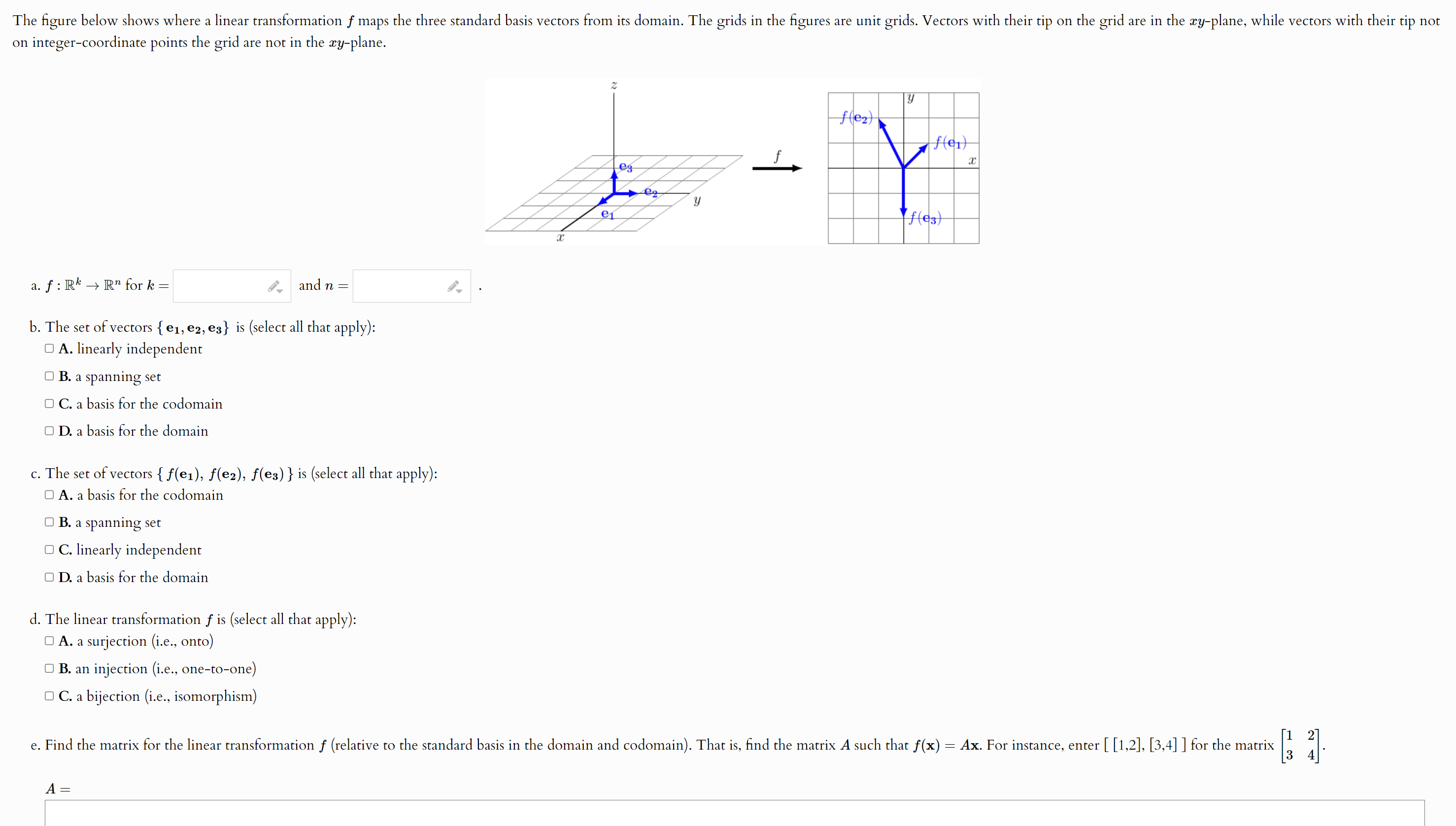 Solved on integer-coordinate points the grid are not in the | Chegg.com
